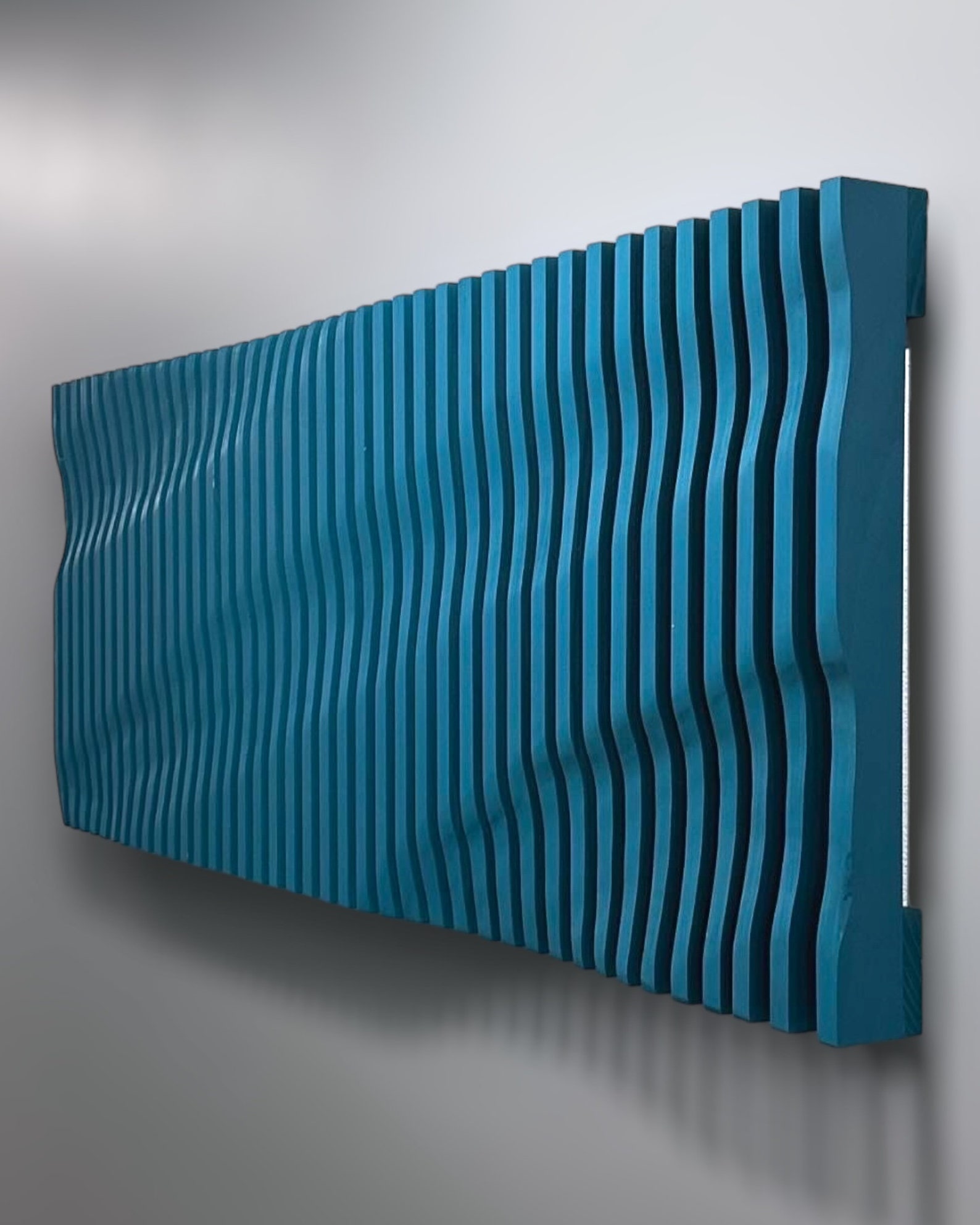 Hand Carved Random Design Sound Dampening Parametric Wall Decor 24" X ...