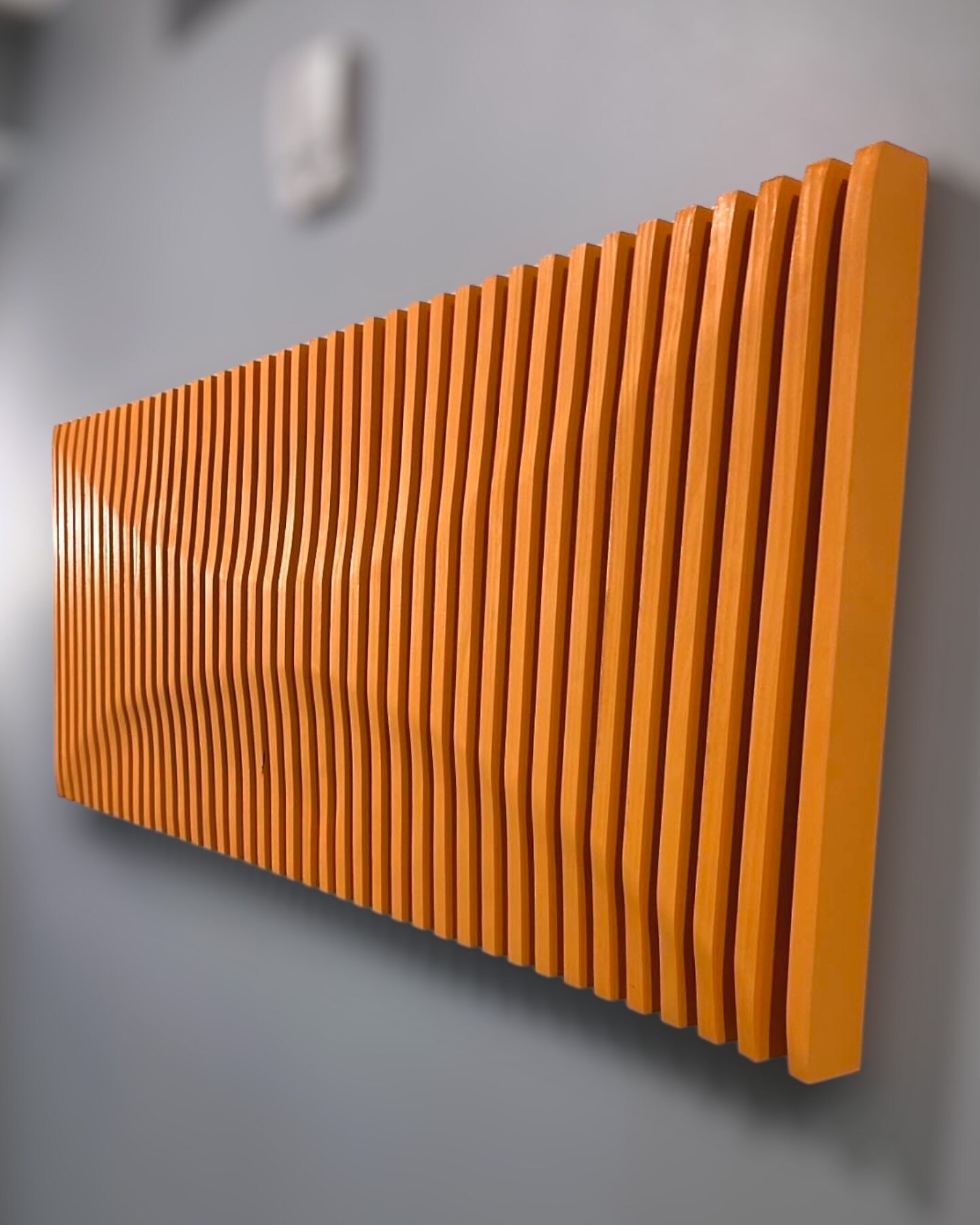 Hand Carved Random Design Sound Dampening Parametric Wall Decor 24" X ...