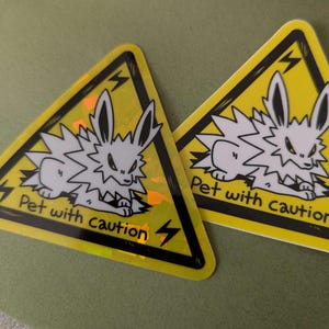 Danger Eeveelution Sticker Signs - Etsy