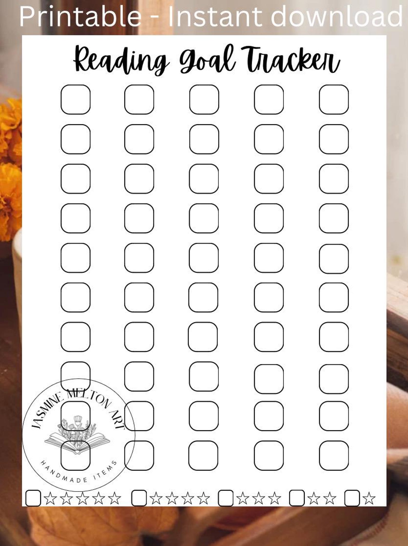 Reading Goal Tracker Template - Etsy