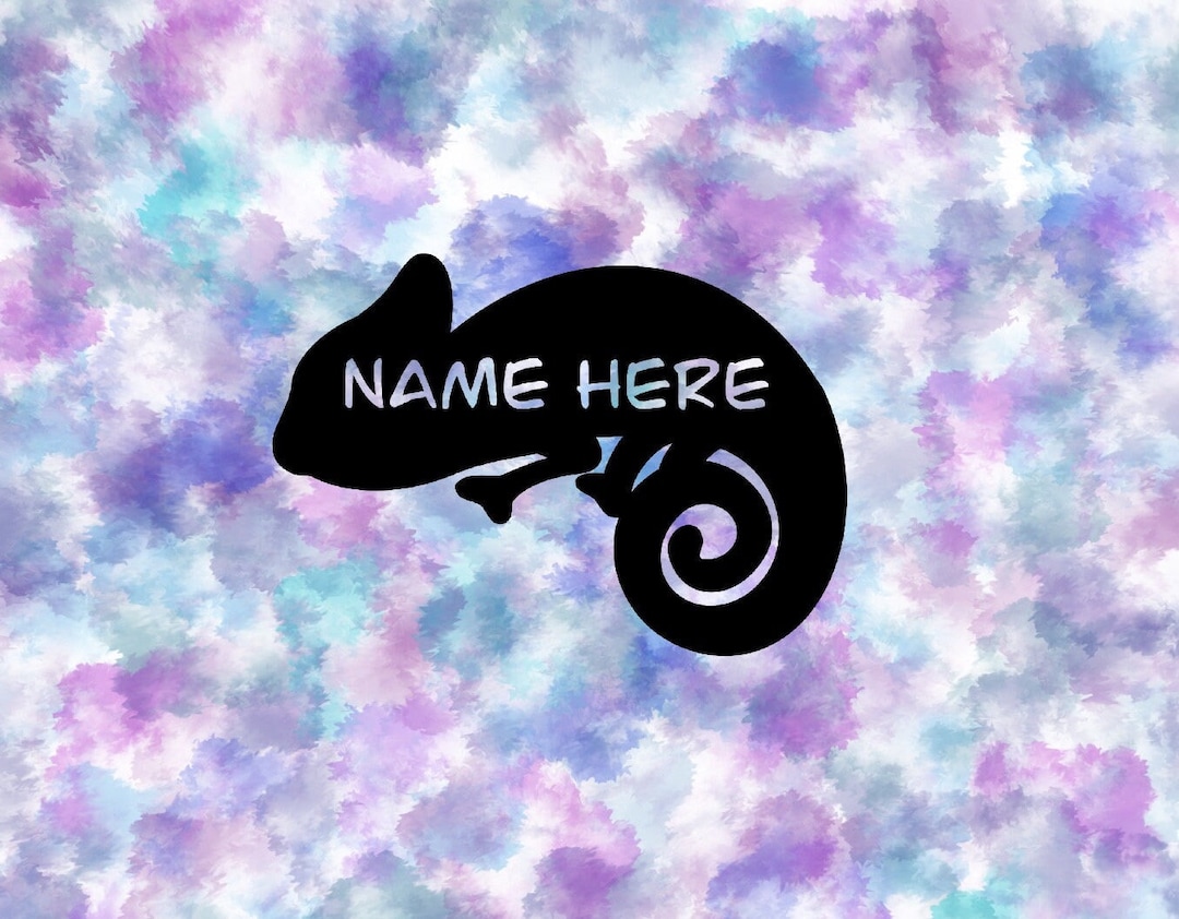 Chameleon Name Decal - Etsy