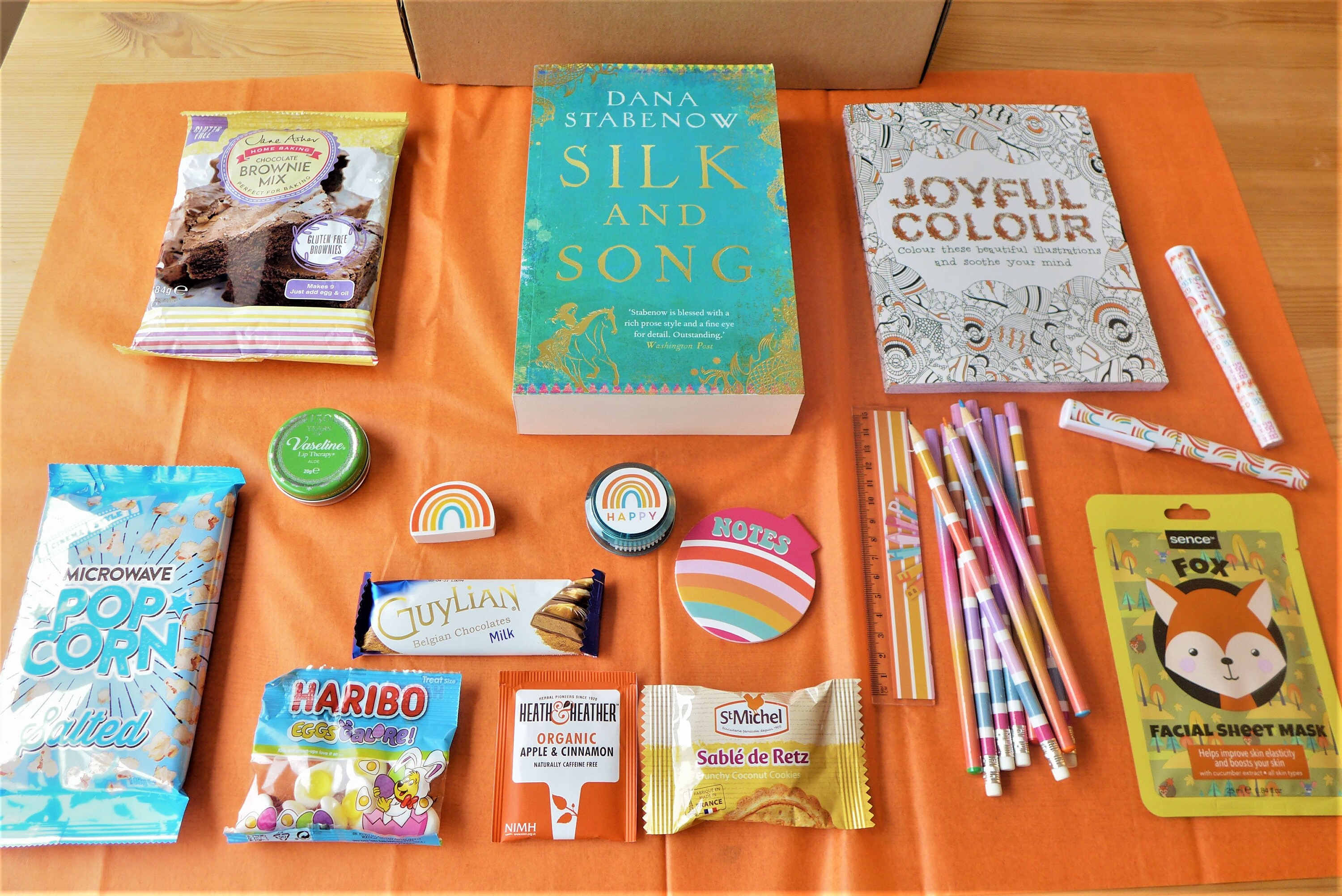 Happiness Gift Box - Mindful Box With Colouring Book , Book , Baking ...