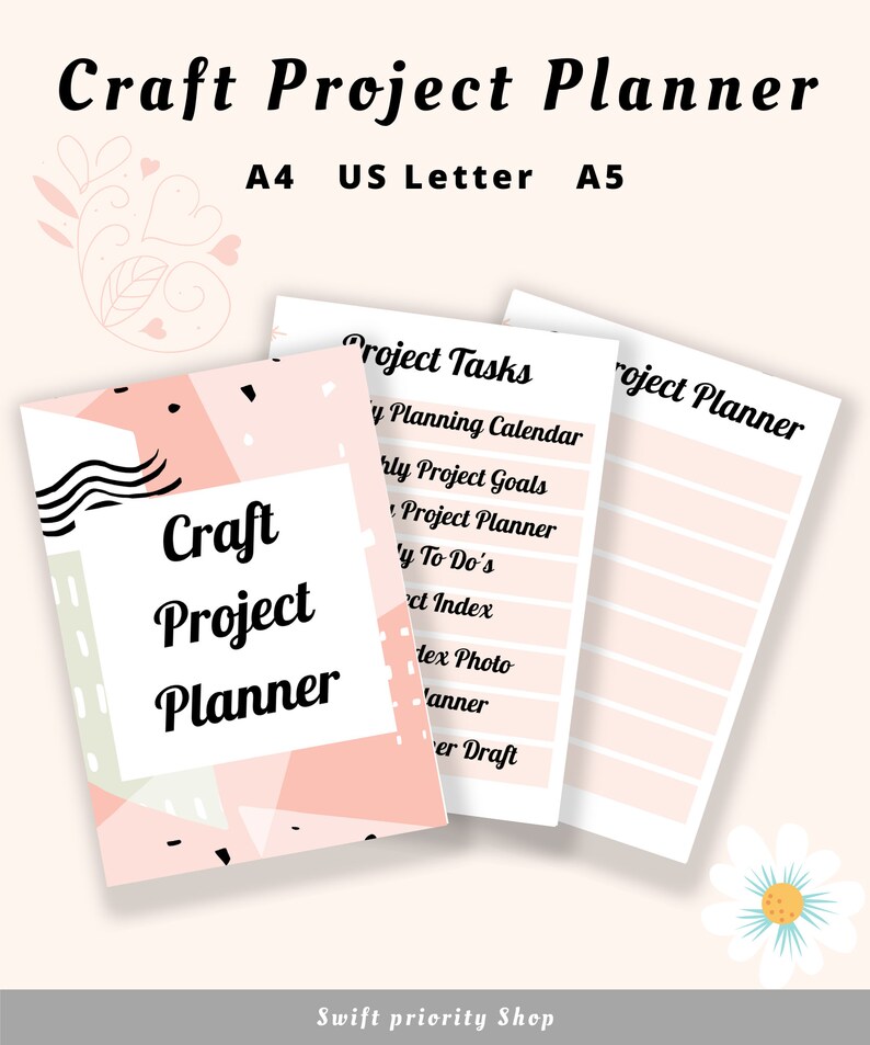 Project Planner, Craft Planner, Project Tracker, DIY Crafters, Project ...