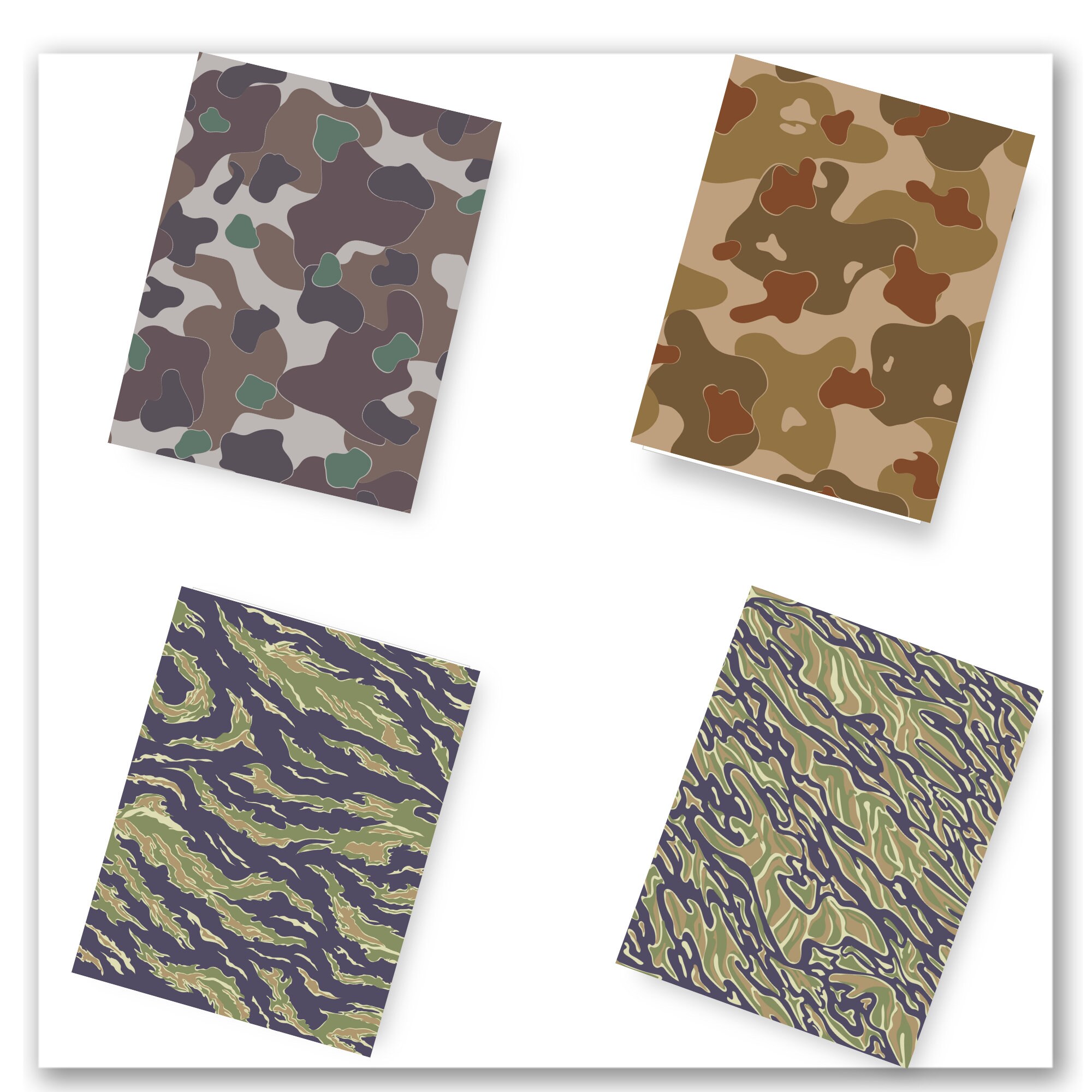 Military Pattern Bundle|camouflage Digital Paper|camo Paper Pattern ...