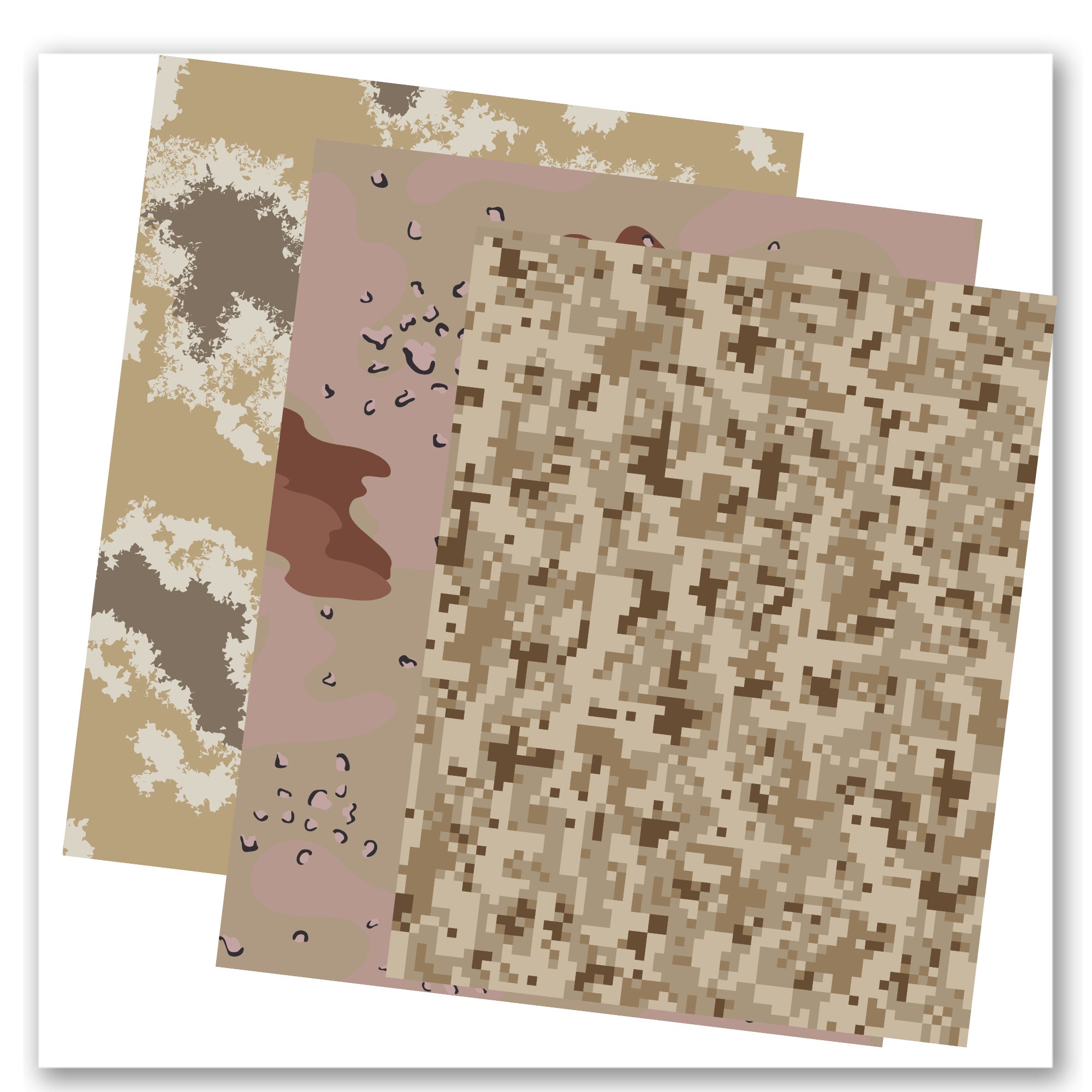 Military Pattern Bundle|camouflage Digital Paper|camo Paper Pattern ...