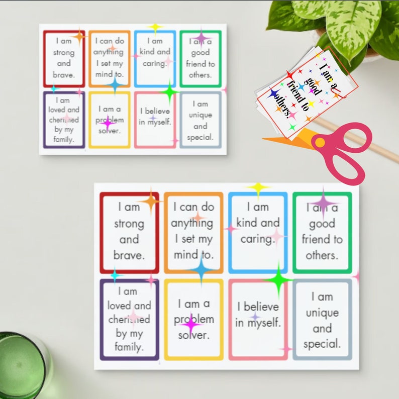 50 Kids Affirmation Printable Cards| Growth Mindset for Kids| Child ...