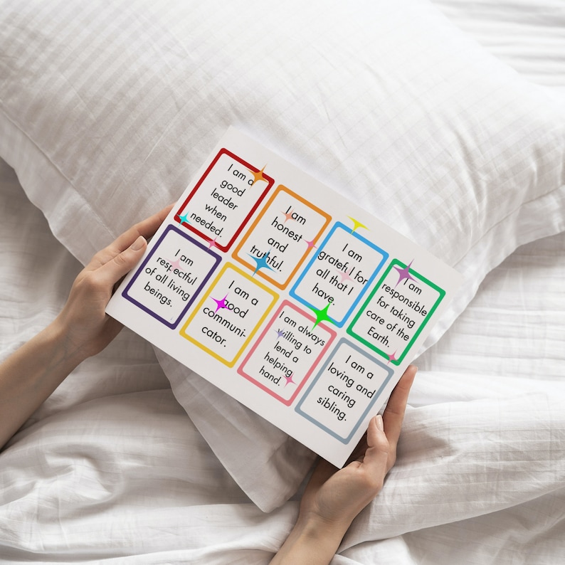 50 Kids Affirmation Printable Cards| Growth Mindset for Kids| Child ...