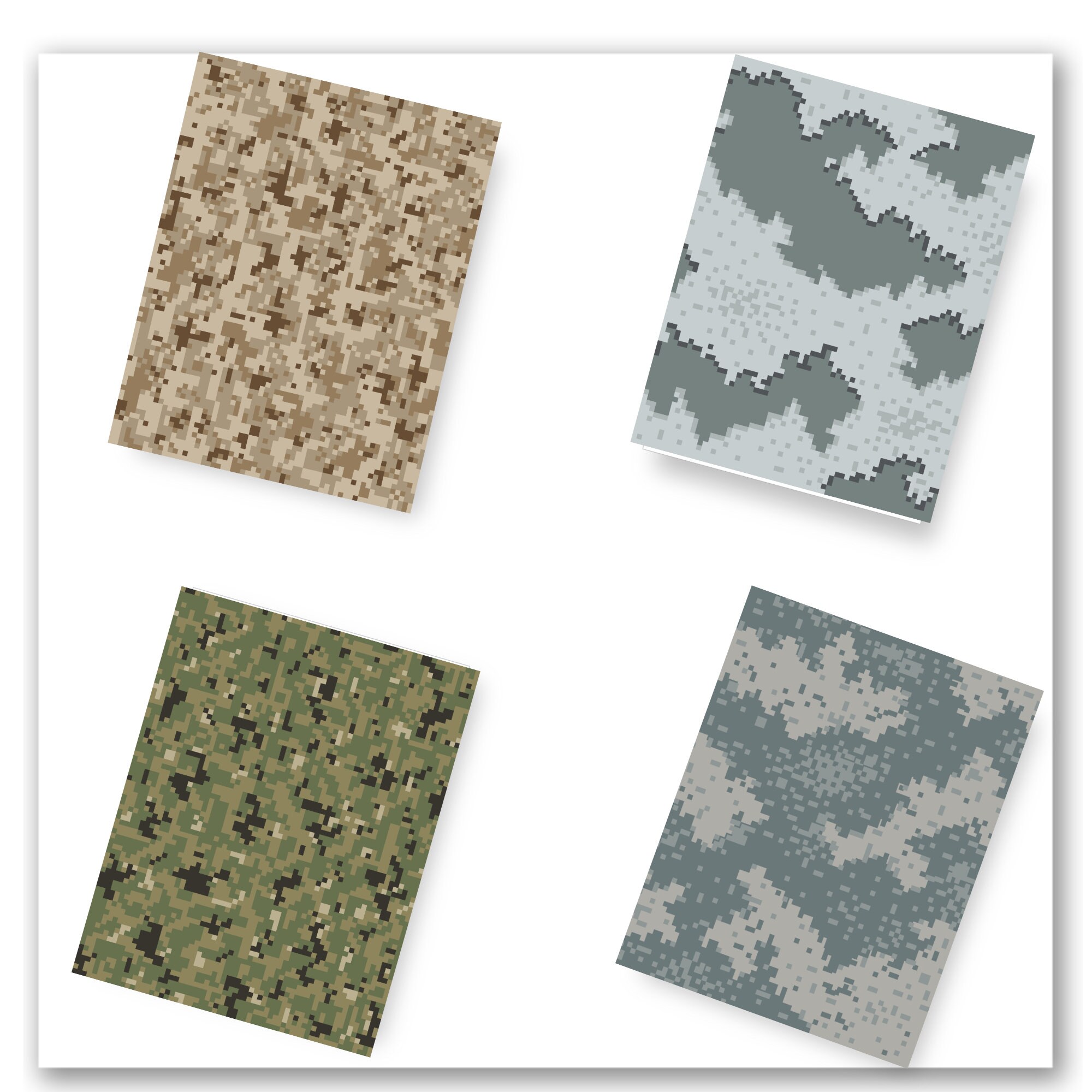 Camouflage Collection|military Pattern Bundle|army Digital Paper ...