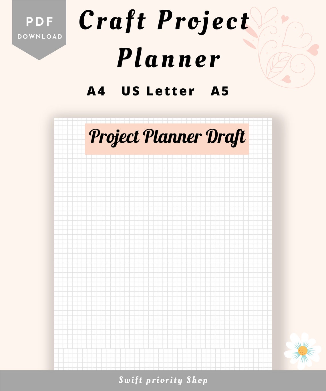 Project Planner Craft Planner Project Tracker DIY Crafters | Etsy