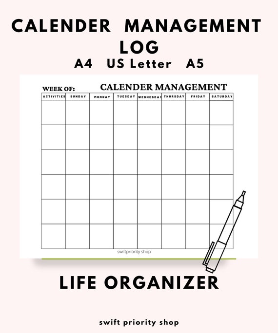 Blank Work Calendar: Boosting Productivity and Organization — Calendars 123