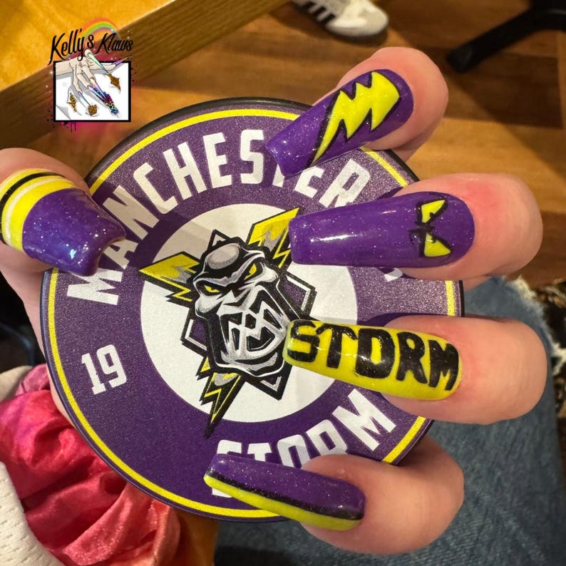 GO TEAM GO! | Your Favourite Sports Team Themed Nails | Reusable Custom ...