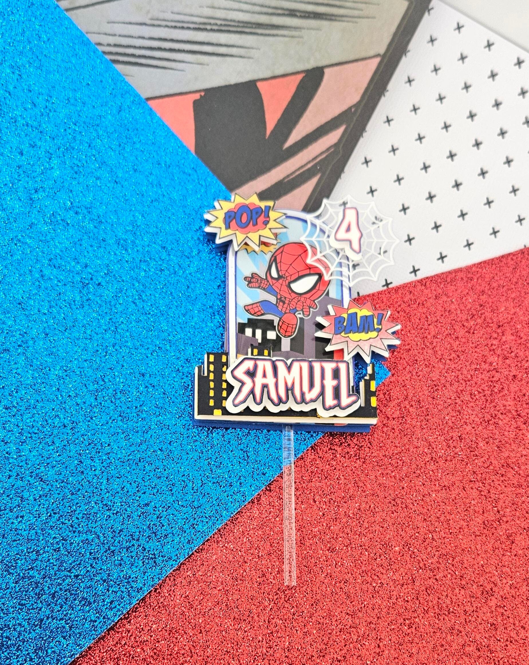 Spider 3D Cupcake Topper Shaker Spider Birthday Cake Topper Friends ...