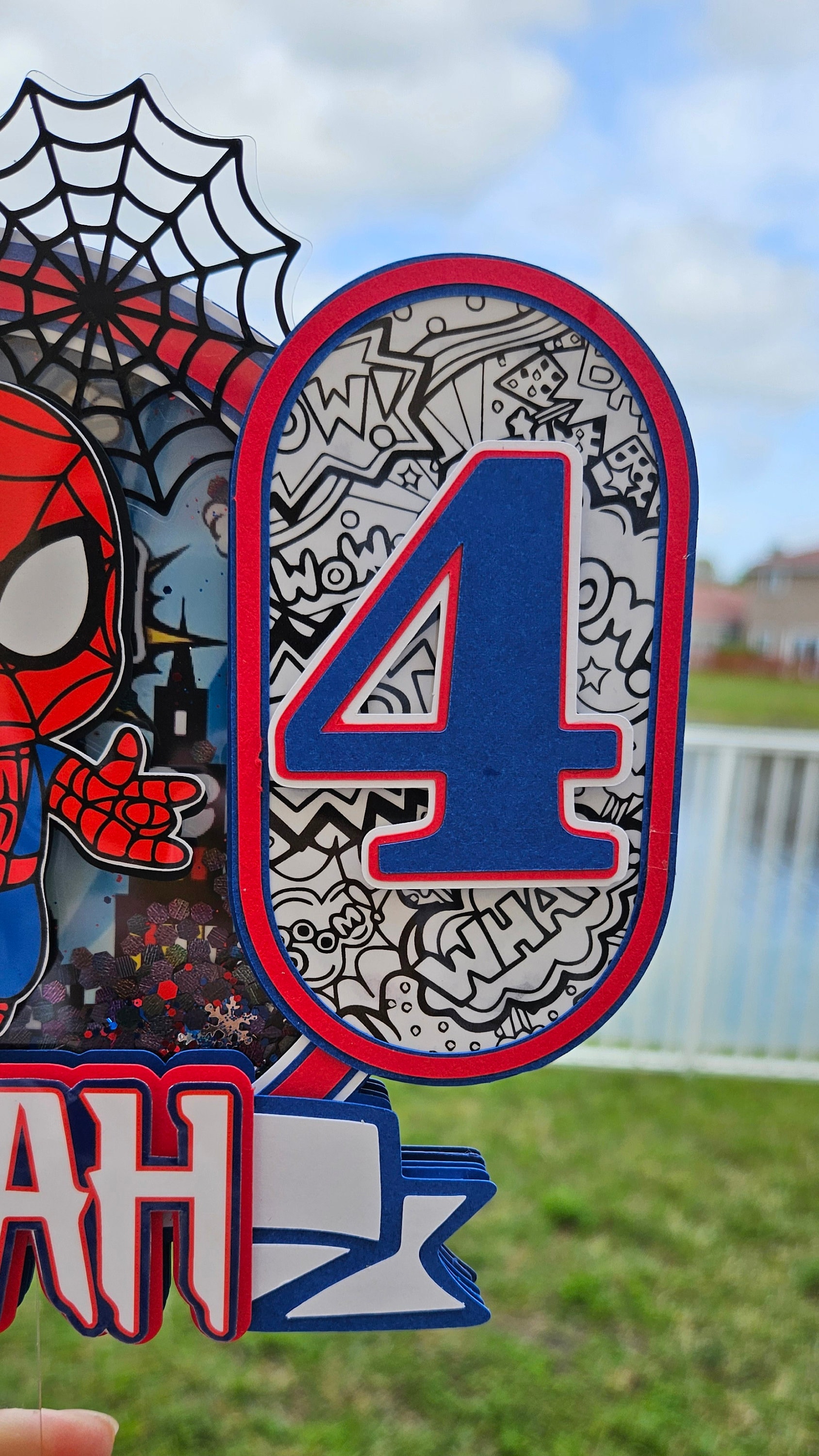 Spider 3D Cake Topper Shaker | Spider Birthday Cake Topper | Friends ...