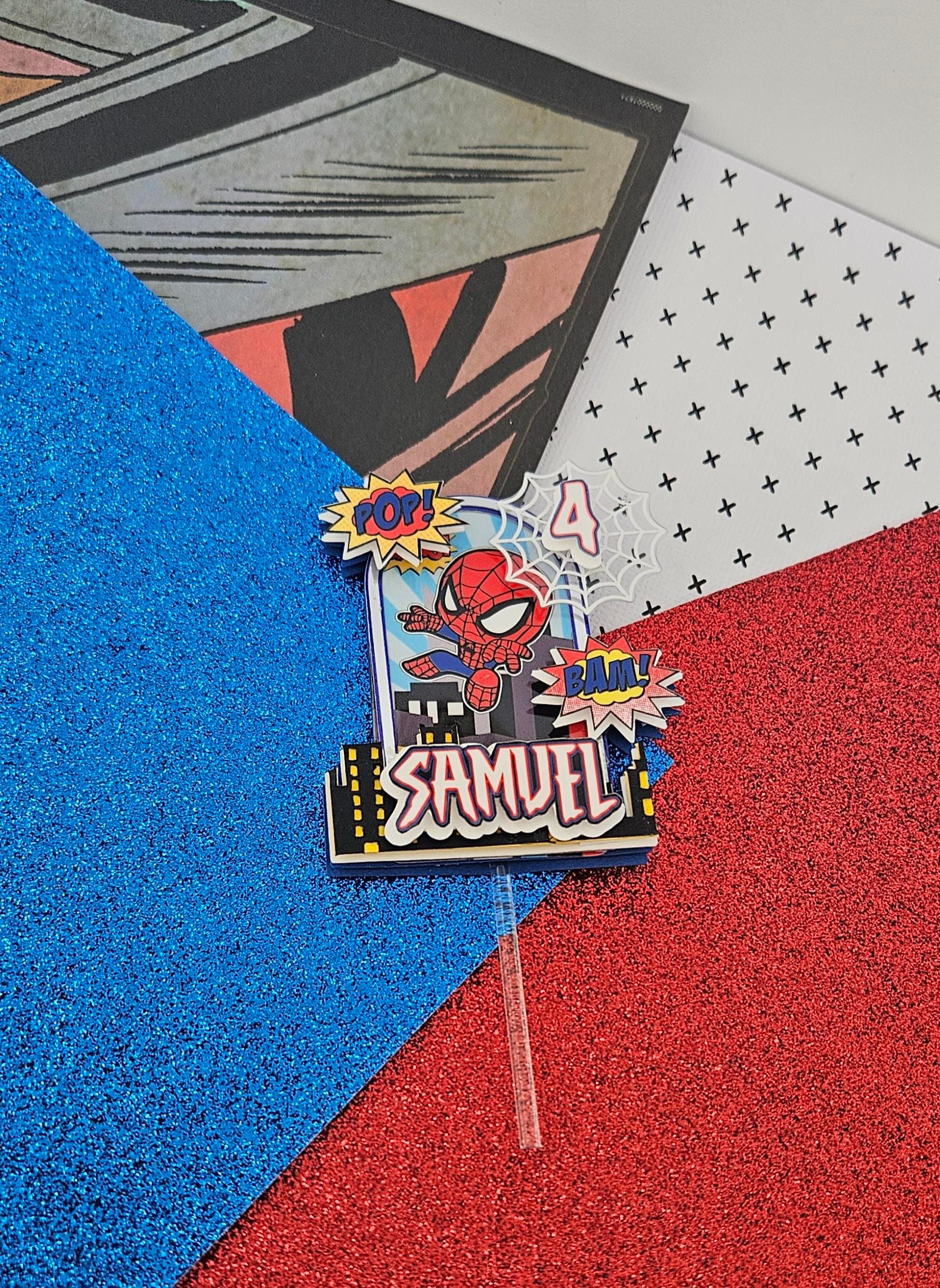 Spider 3D Cupcake Topper Shaker Spider Birthday Cake Topper Friends ...