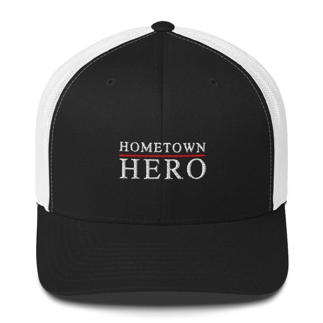 Hometown Hero Hat, Thin Red Line Fire Fighter, Fire Cap, Custom Fire ...