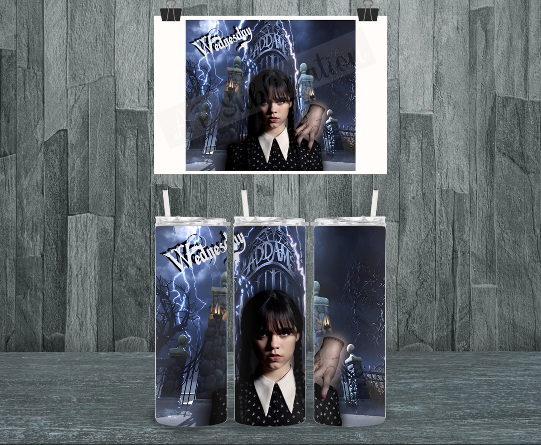 Wednesday 20oz Straight Tumbler Wrap PNG - Etsy