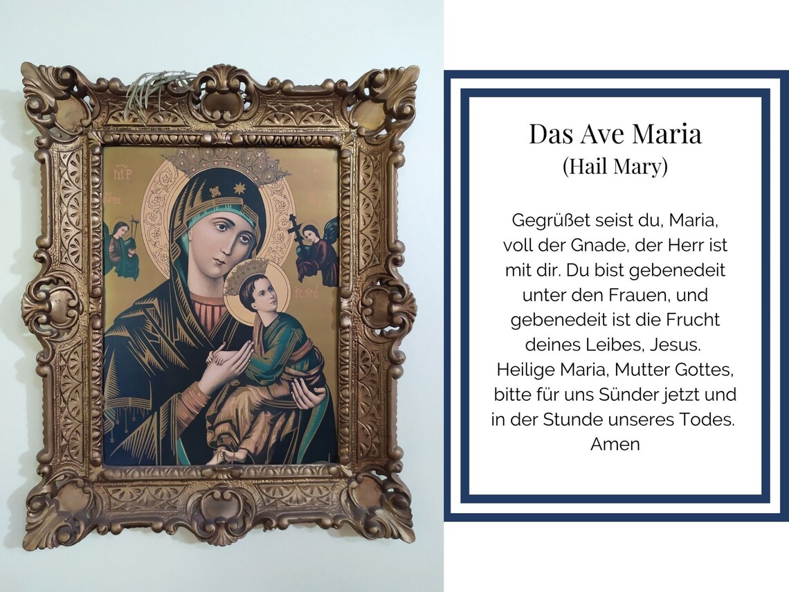 Prayer Cards in German in Instant Download - Etsy