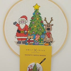 A Christmas Scene Cross Stitch Kit, Xmas Cross Stitch, Christmas Cross ...