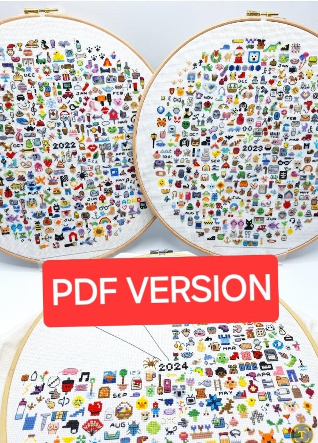 Cross Stitch Journal PDF Bundle, Cross Stitch Journal, Embroidery Journal, Cross Stitch Diary ...