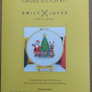 A Christmas Scene Cross Stitch Kit, Xmas Cross Stitch, Christmas Cross ...