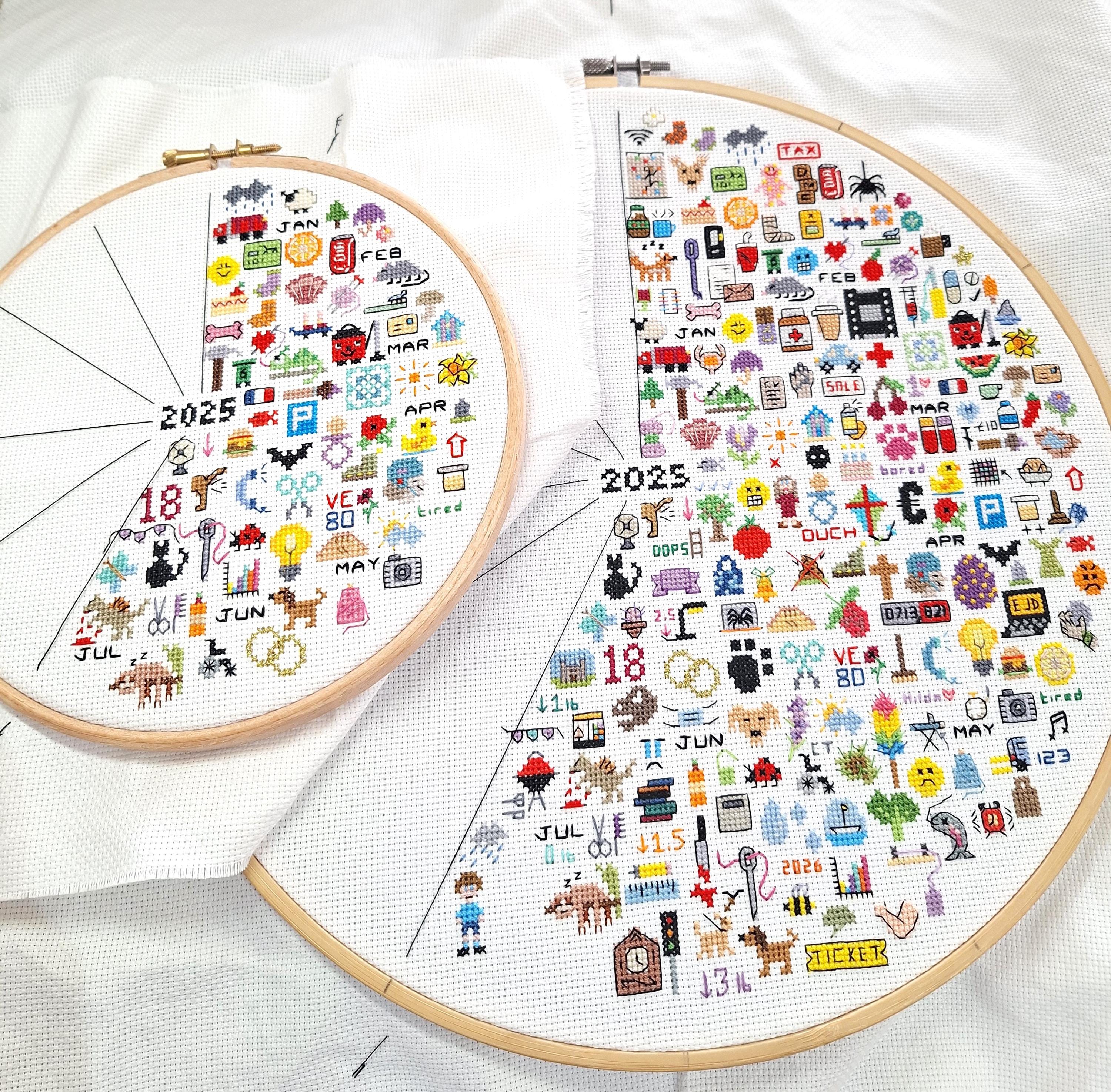 Cross Stitch Journal PDF Bundle, Cross Stitch Journal, Embroidery ...