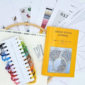 Cross Stitch Journal Kit, Cross Stitch Journal, Embroidery Journal ...