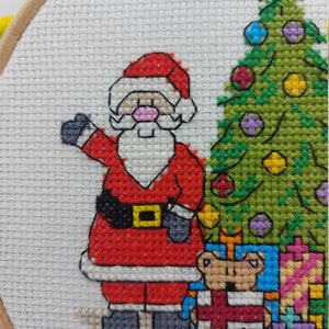 A Christmas Scene Cross Stitch Kit, Xmas Cross Stitch, Christmas Cross ...