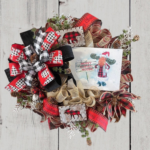 Moose Wreath - Etsy