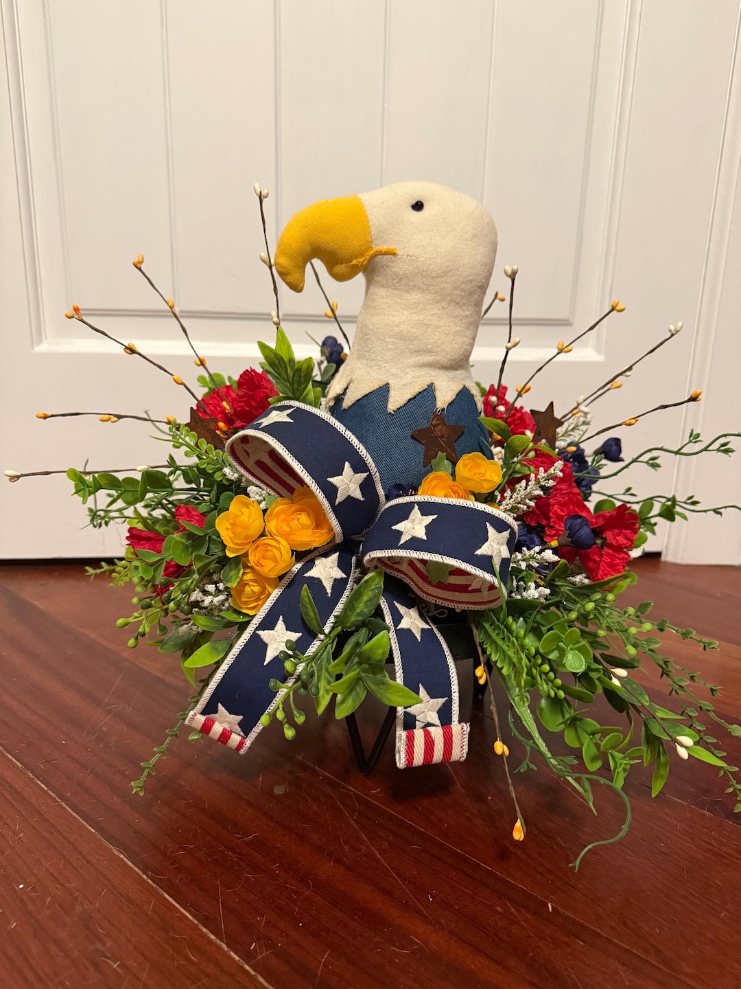 Eagle With Red Poppies Arrangement - Etsy