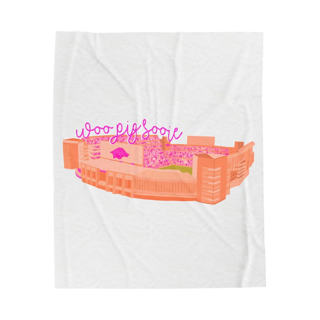 Preppy Pink Orange University of Arkansas Razorback Woo Pig Football ...