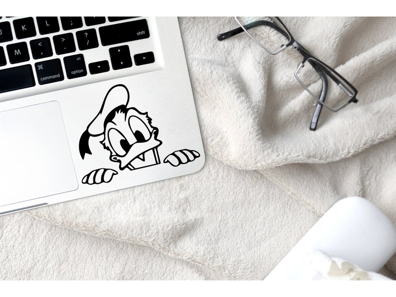 Donald Duck Peeking Decal Goofy Peeking Decal Peeking Daisy | Etsy
