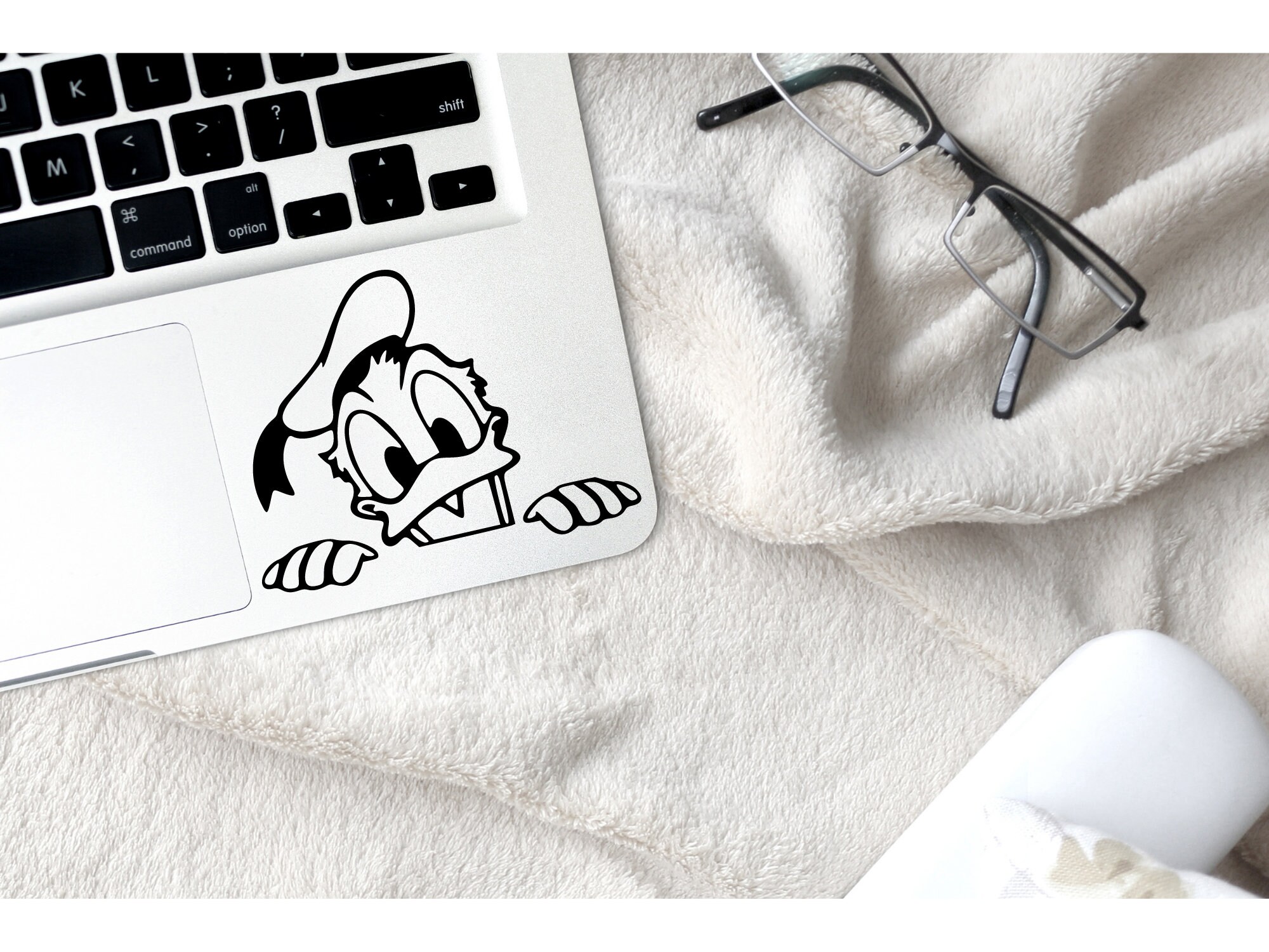 Donald Duck Peeking Decal Goofy Peeking Decal Peeking Daisy - Etsy UK