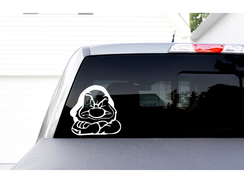Grumpy Decal Grumpy Dwarf Car Decal Laptop Decal - Etsy