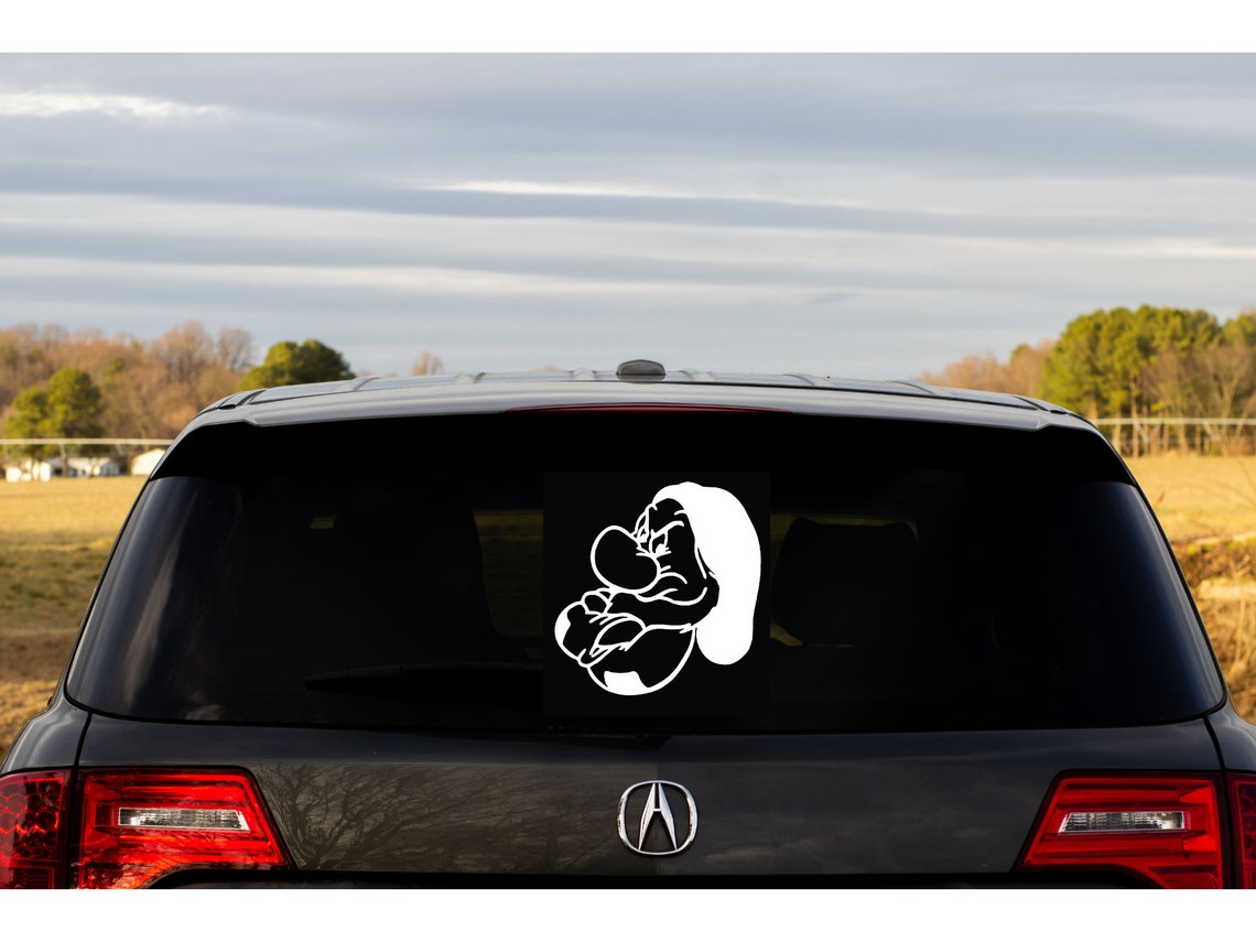 Grumpy Decal Grumpy Dwarf Car Decal Laptop Decal - Etsy