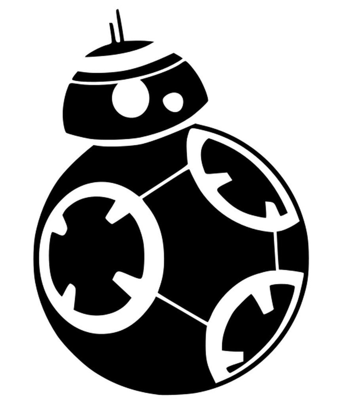BB8 They See Me Rollin' Car Decal, BB8 Lets Roll Decal, BB8 Decal, Star ...