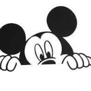 Mickey Mouse Peek A Boo Decal, Mickey Mouse Winking Peek A Boo Decal ...