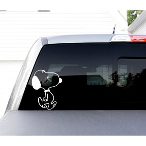 Snoopy Walking Decal, Snoopy Sunglasses Decal, Snoopy Decal, Vintage ...