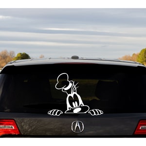 Donald Duck Peeking Decal, Goofy Peeking Decal, Peeking Daisy Duck ...
