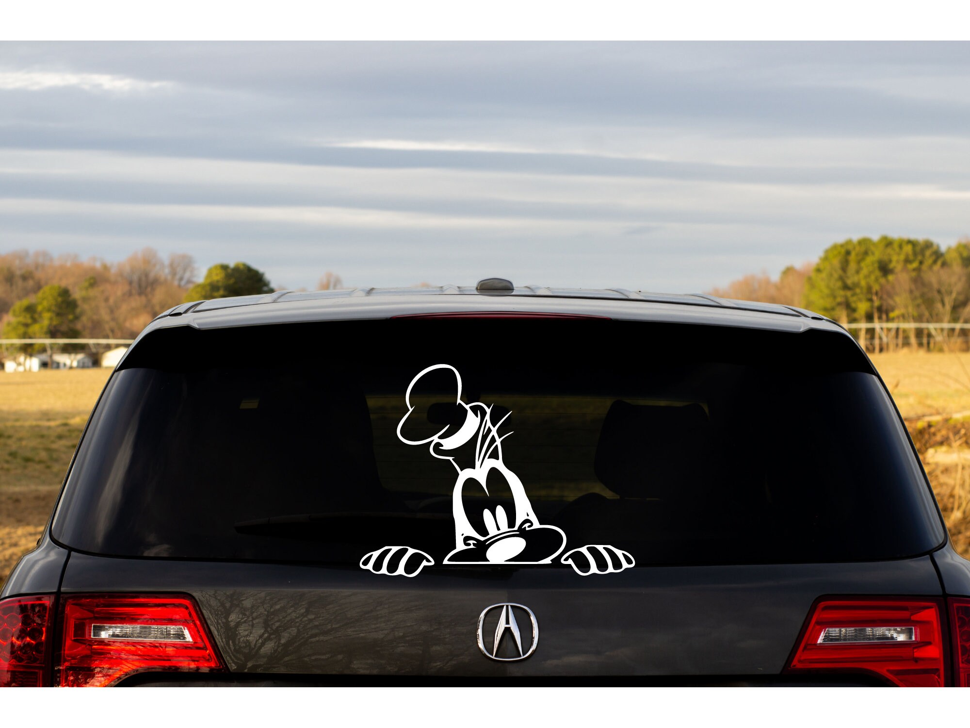 Donald Duck Peeking Decal Goofy Peeking Decal Peeking Daisy - Etsy UK