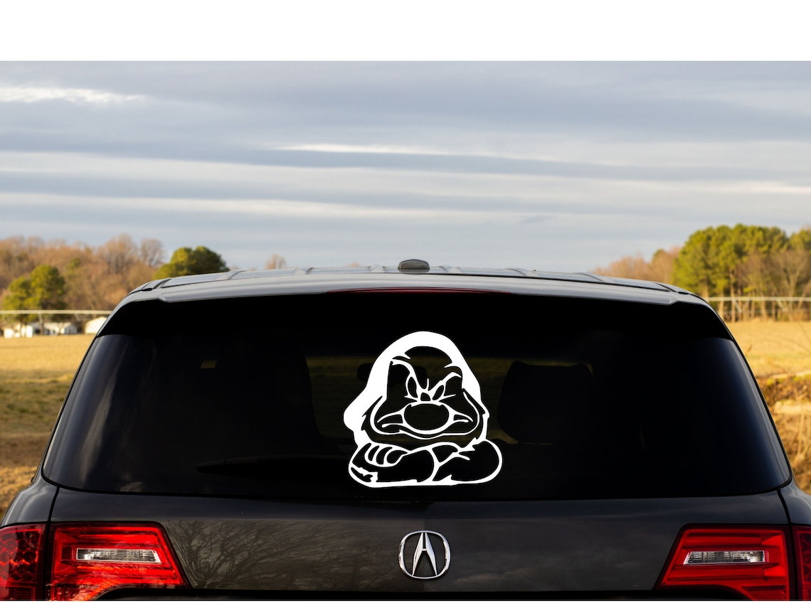 Grumpy Decal Grumpy Dwarf Car Decal Laptop Decal - Etsy UK
