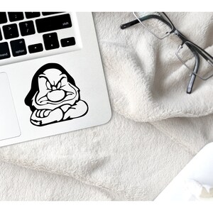 Grumpy Decal, Grumpy Dwarf Car Decal, Laptop Decal, Accessories Decal ...