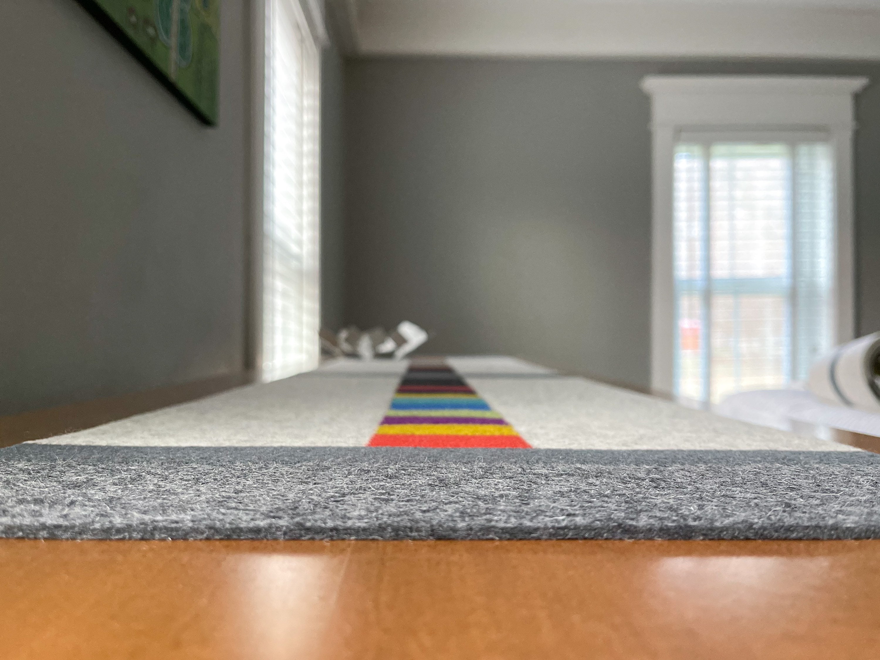 Fiesta Stripe Modern Hand-cut 100% Merino Wool Felt Table or | Etsy