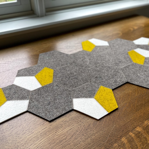Hexagon Table Runner - Etsy