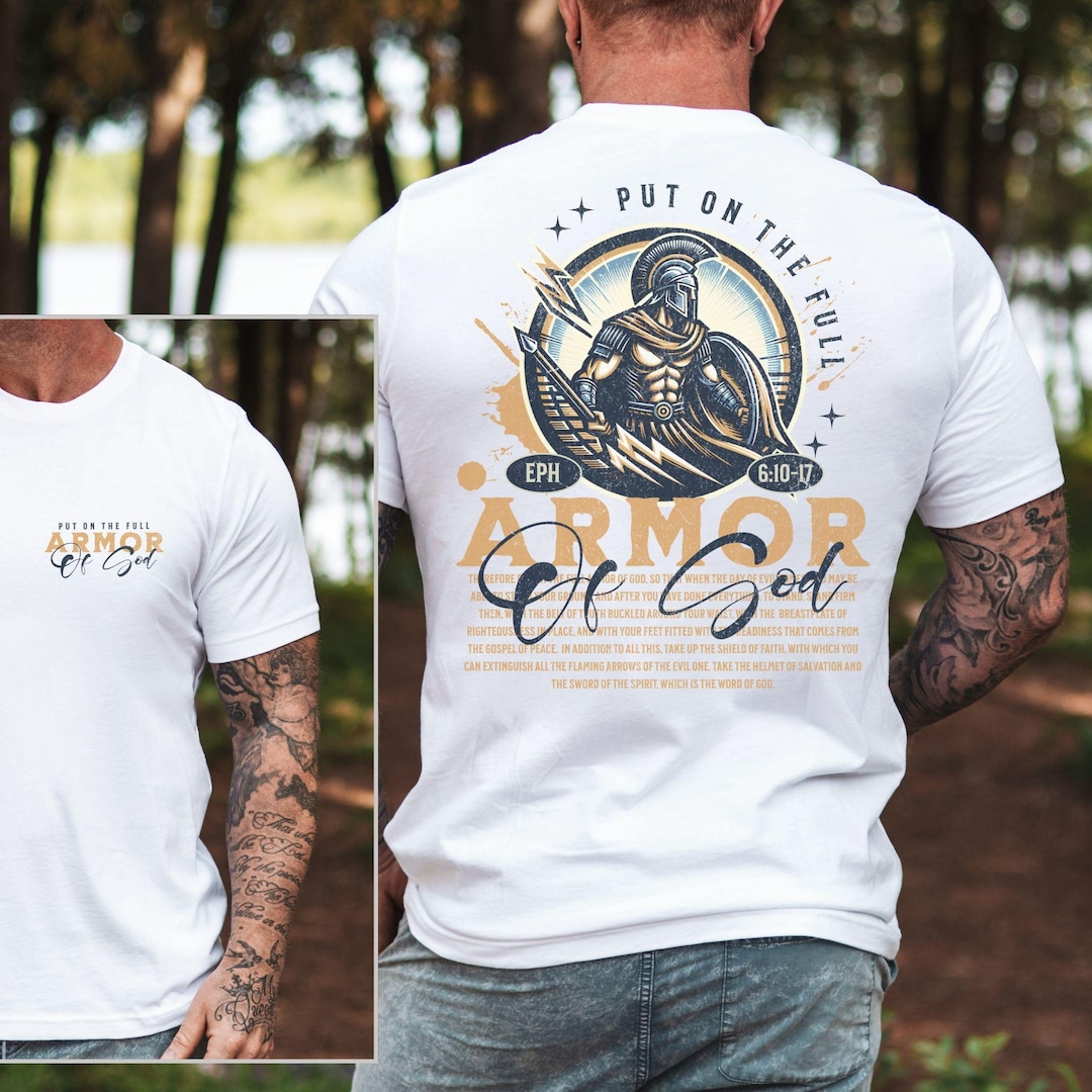 Armor of God, Mens Christian Shirt, Bible Verse Shirt, Fathers Day Gift ...