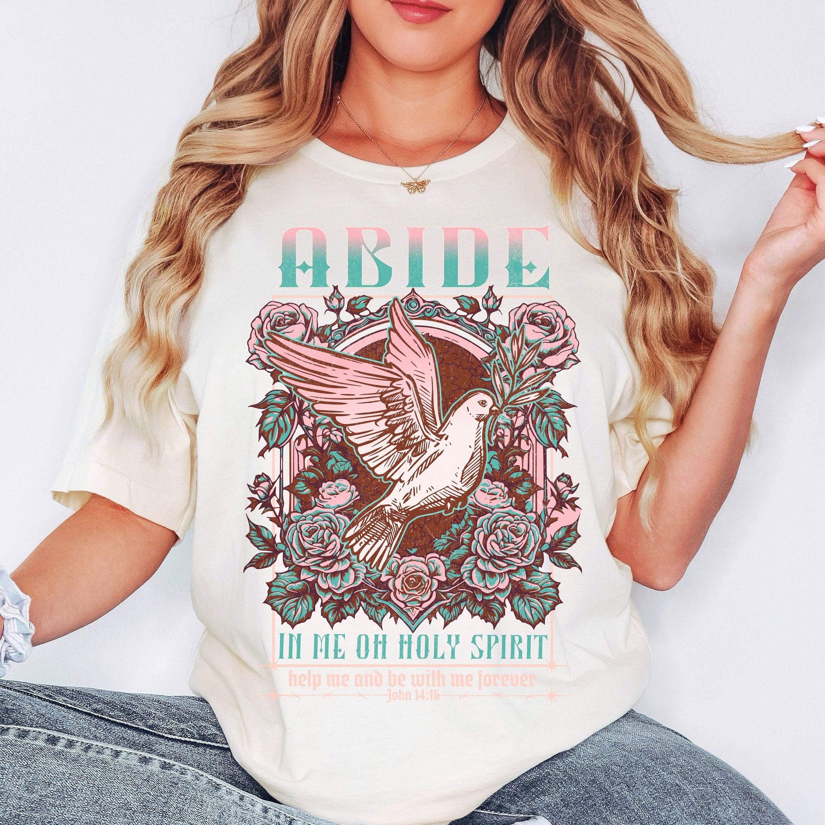 Holy Spirit Christian Shirt Aesthetic Christian Streetwear Bible Verse ...