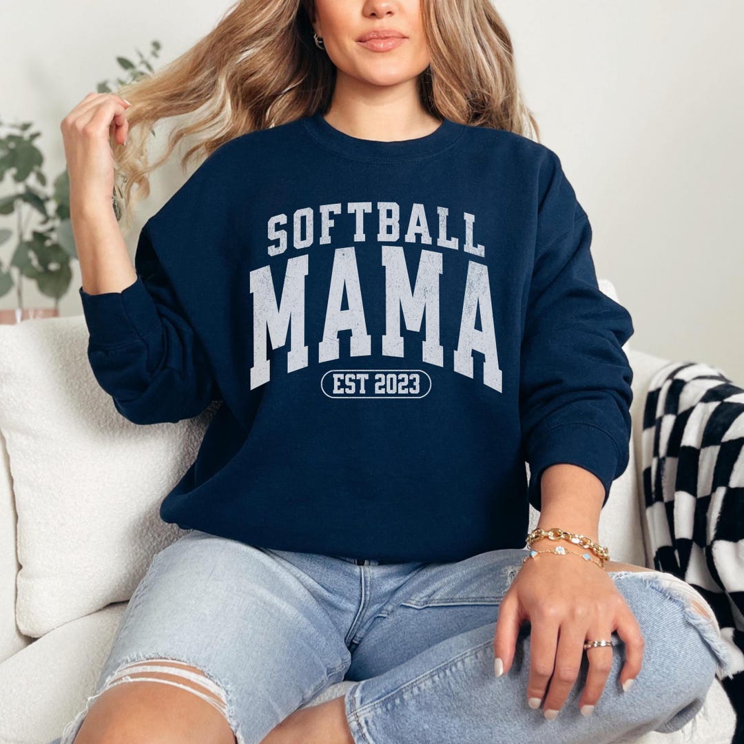 Personalized Softball Mom Sweatshirt, Softball Sweatshirt, Softball ...