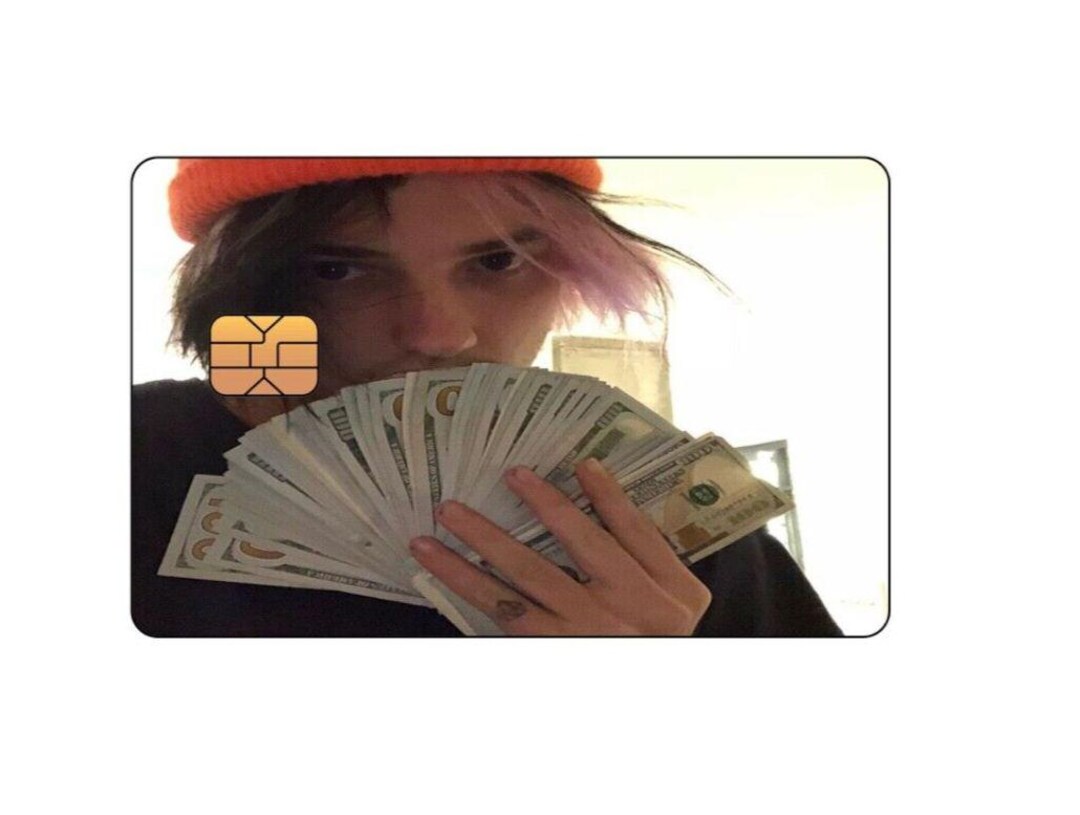 Lil Peep Money Credit / Debit Card Skin Cover Decal Sticker SMALL CHIP ...