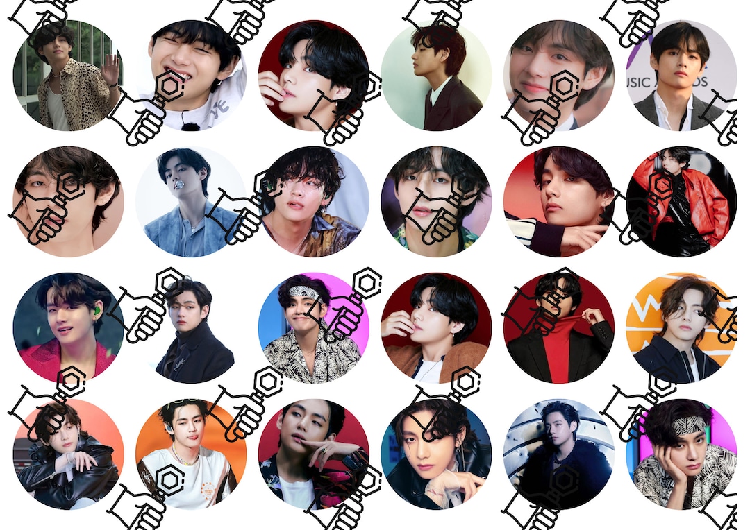 Print N Cut BTS Jungkook, Kim Taehyung,taekook, V, Stickers,printable ...