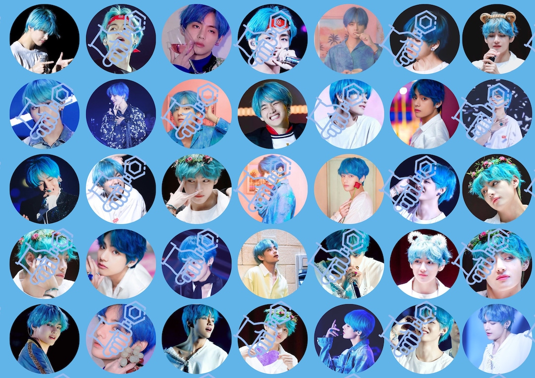 Print N Cut BTS Kim Taehyung, V, Stickers,1 Page Printable Kpop,bts ...
