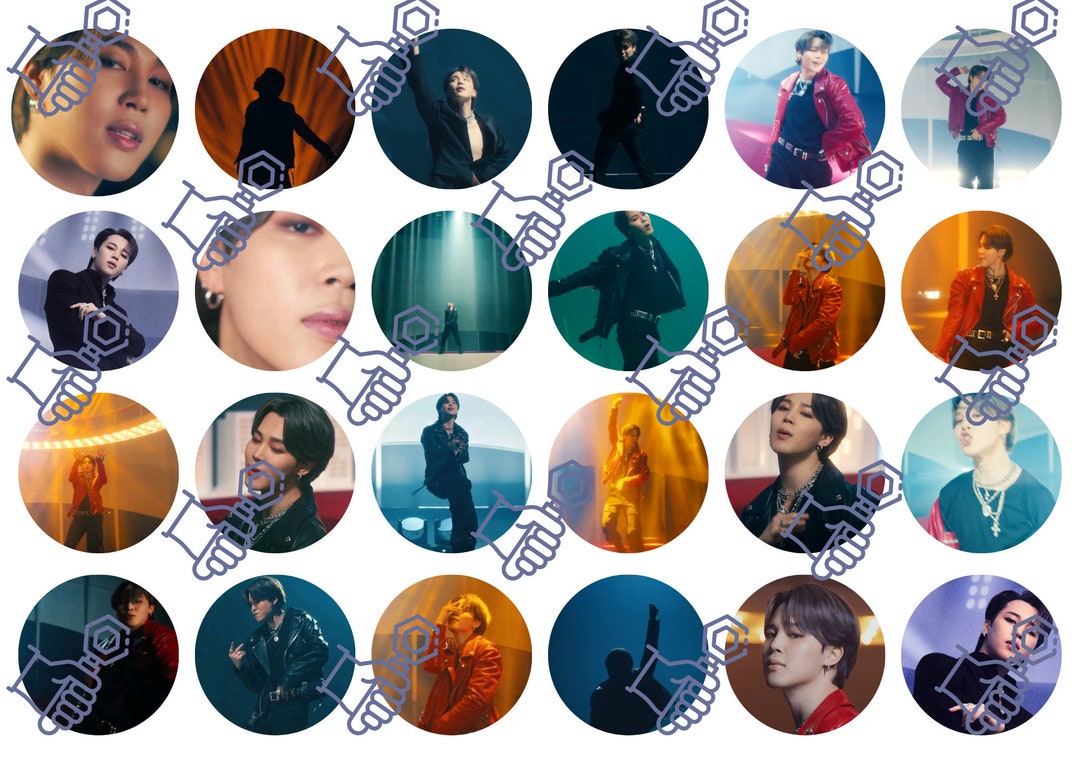 BTS Jimin Vibe Stickers: Kpop Printable (digital Download) - Etsy